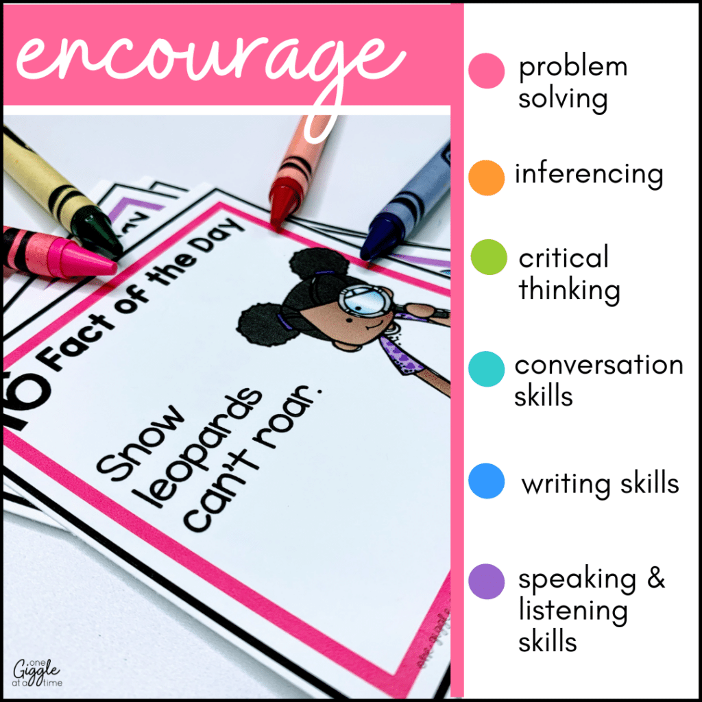 1st 2nd 3rd Grade Daily Journal Writing Prompts Science Facts Early ...