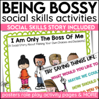 Being A Good Friend Not Being Bossy Social Story Kindness Activities ...