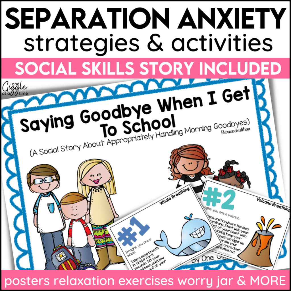 Social Stories Separation Anxiety Self Regulation Calming Strategies ...