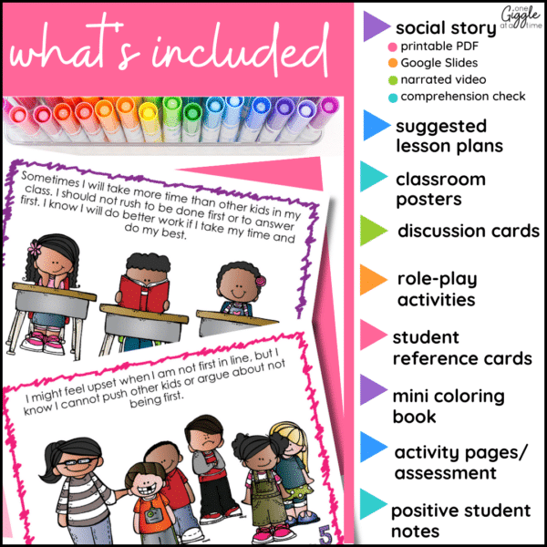 Stealing Social Story Social Skills & Behavior Management Activities ...