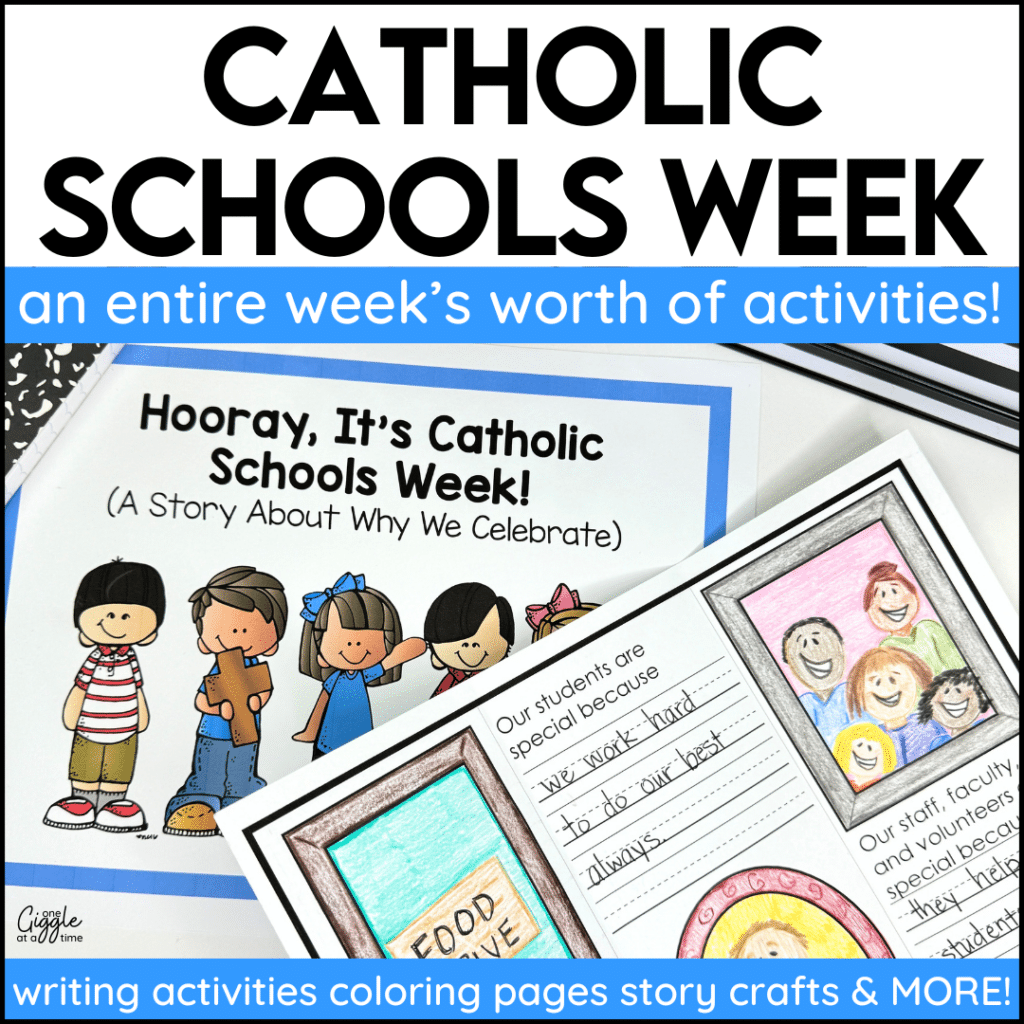 Catholic Schools Week CSW Story Writing Activities Coloring Pages ...