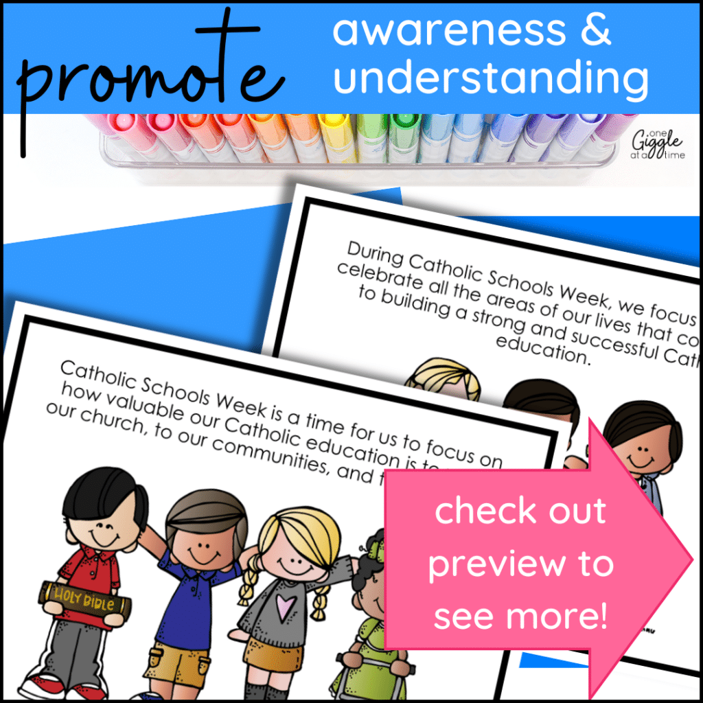 Catholic Schools Week CSW Story Writing Activities Coloring Pages ...