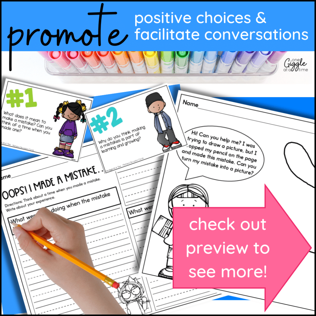 Making Mistakes Flexible Thinking Social Story Self Regulation ...