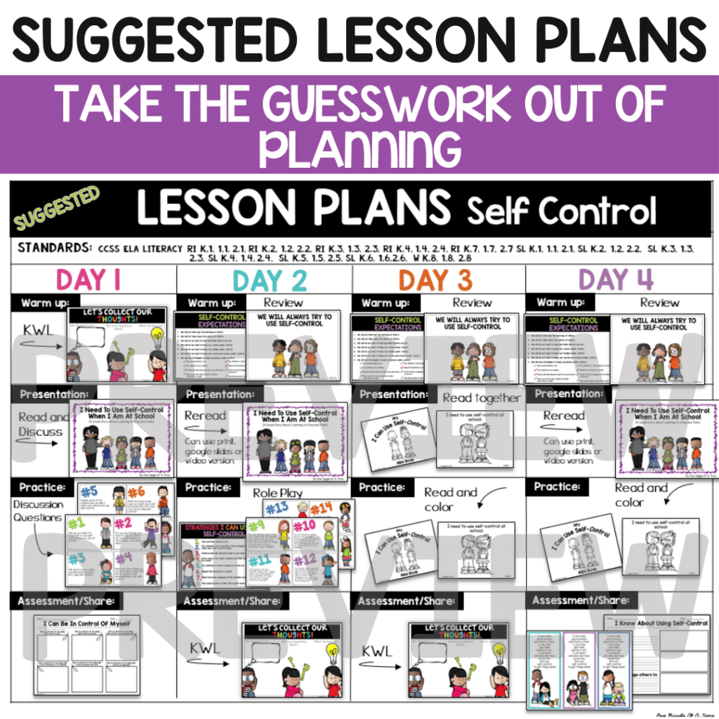 Self Control Emotional Regulation Impulse Control Strategies Social ...