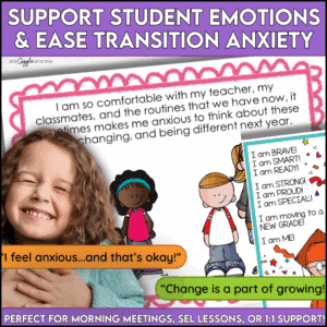 End of Year SEL Moving Up Day Activities Social Story Transitions ...