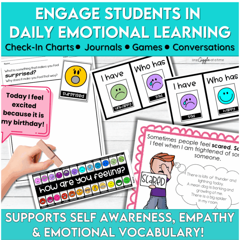 Feelings & Emotions Social Story Daily Check In Chart Posters SEL ...