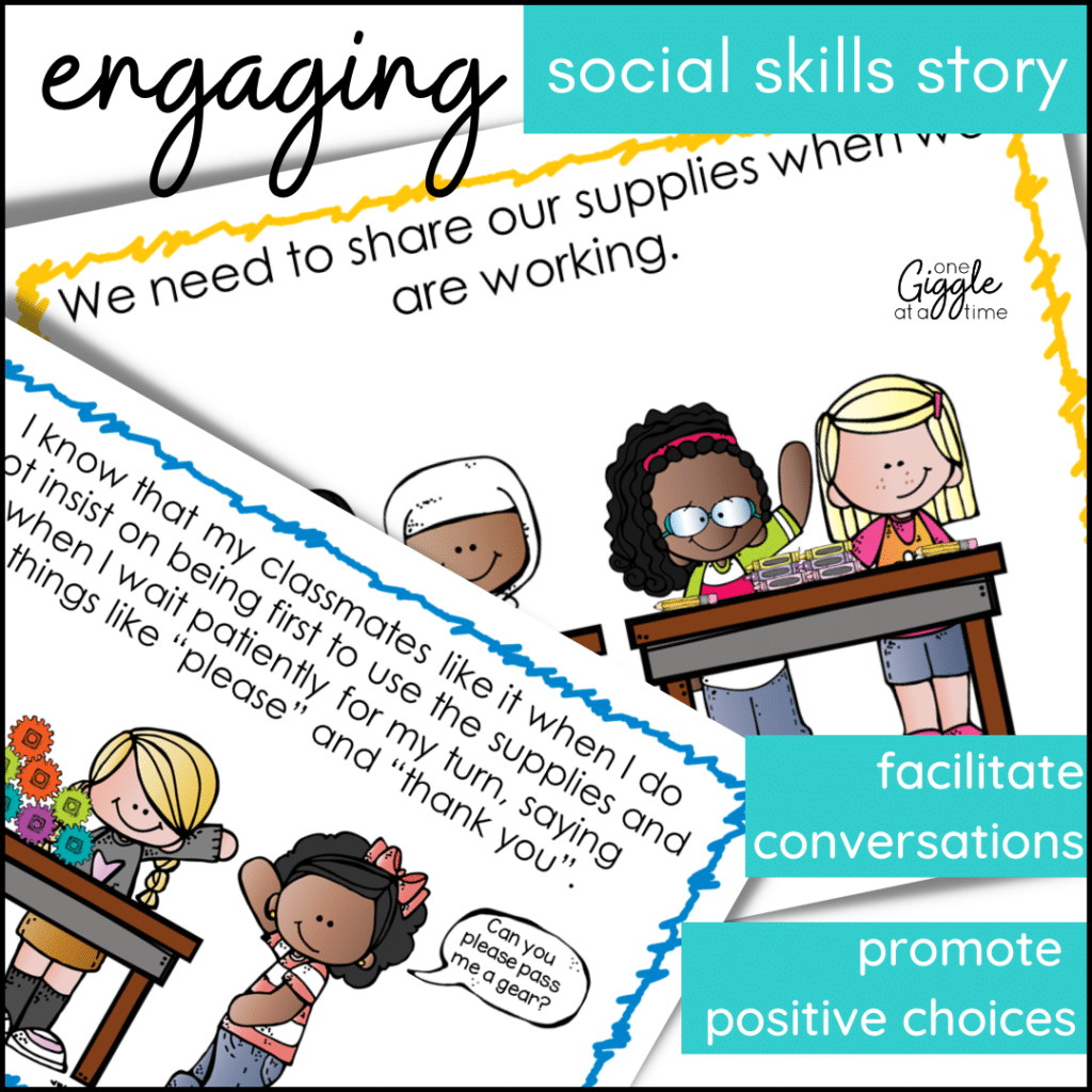 Sharing Social Stories Social Skills Lessons Taking Turns Inclusion ...