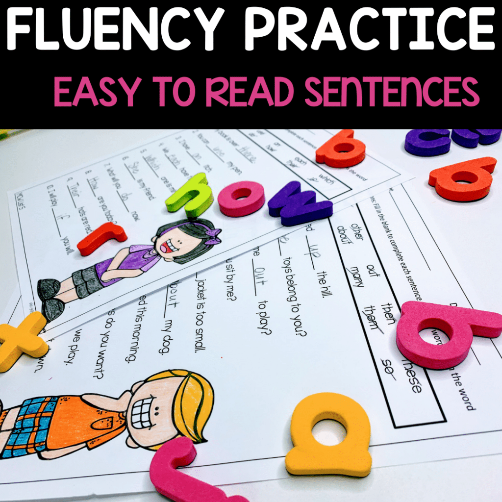 1st Grade Fill in the Blank Sight Word Sentences Practice Worksheets ...