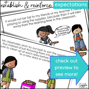 Social Stories Teaching Kids to Clean Up Classroom Expectations ...
