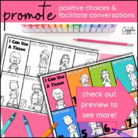 Use A Tissue Hygiene Social Stories Visuals Coloring Healthy Habits ...