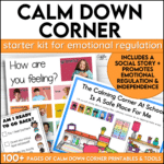Calm Down Corner Printables Posters Social Story Emotion Cards with ...