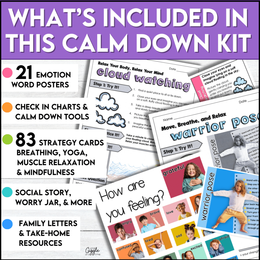 Ultimate Calm Down Corner Kit Bundle Mindfulness Emotional Regulation ...