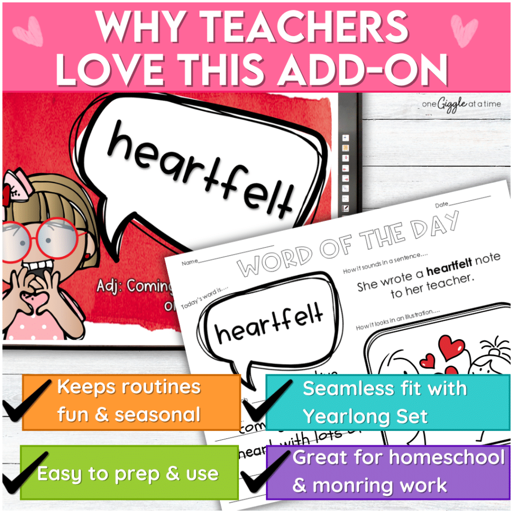 February Word of the Day Seasonal Tier 2 Vocabulary Activities (Grades ...